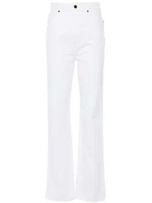 Khaite Danielle Straight-leg Jeans - White
