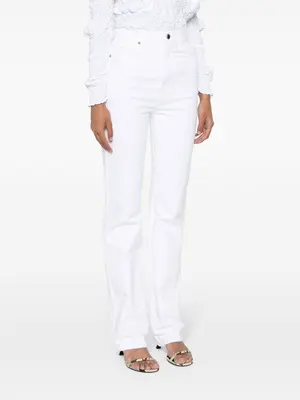 Khaite Danielle Straight-leg Jeans - White