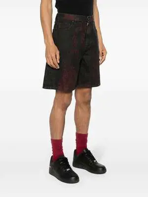 44 LABEL GROUP Corrosive Denim Shorts