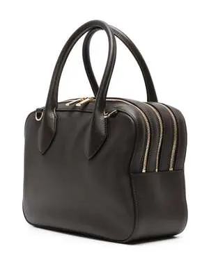 FERRAGAMO Logo-debossed Leather Tote Bag