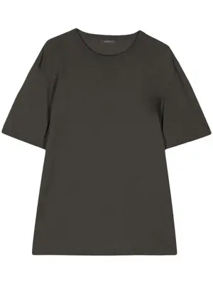 Transit Round-neck Cotton T-shirt - Grey