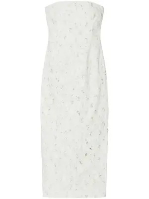 Tory Burch Embellished Linen Dress