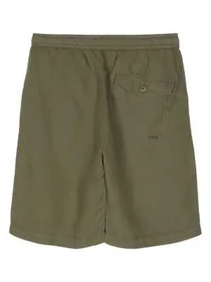 MAHARISHI Embroidered Hemp Deck Shorts - Green