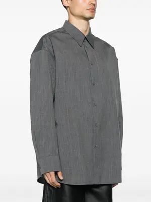 JIL SANDER Textured Wool Overshirt