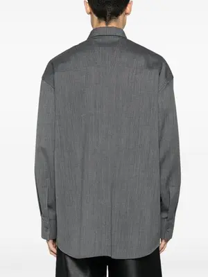 JIL SANDER Textured Wool Overshirt