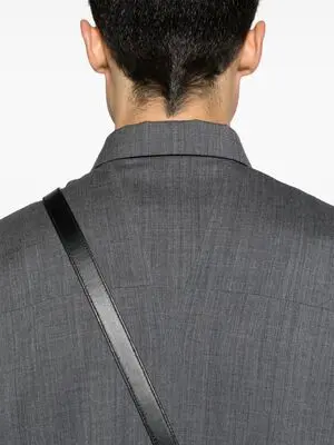 JIL SANDER Textured Wool Overshirt