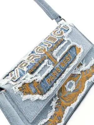 Y/project Denim Shoulder Bag - Blue