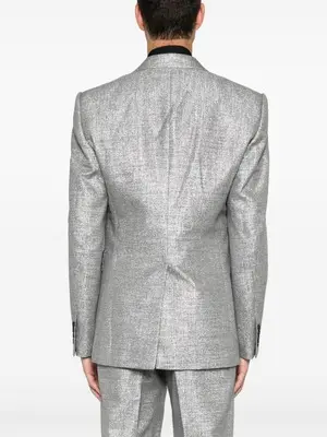 Alexander McQueen Metallic-finish Blazer