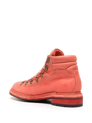 Guidi 19 Leather Ankle Boots - Pink