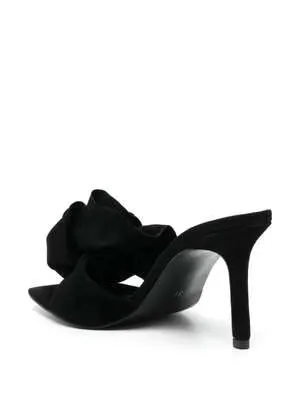 Senso Harlow 100mm Floral-appliqué Mules - Black