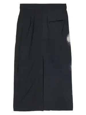 FENG CHEN WANG Abstract-print Wool Midi Skirt