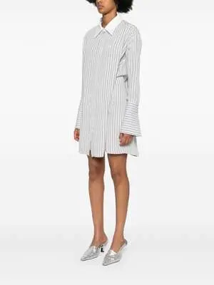 COURREGES Logo-patch Striped Shirt