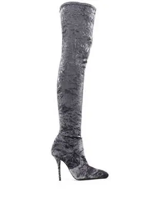 Saint Laurent Talia 110mm Thigh-high Boots