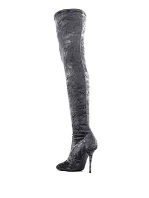 Saint Laurent Talia 110mm Thigh-high Boots
