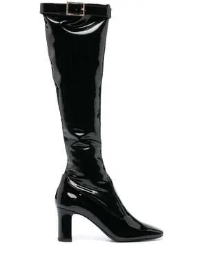 Saint Laurent Women's Square Toe Knee High Boots