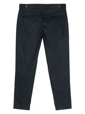 PT TORINO Gabardine-weave Tapered Trousers - Blue