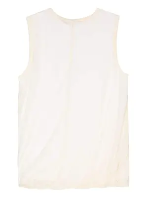 Helmut Lang Bubble Cotton Tank Top - Neutrals