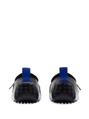 Burberry Zip-detail Leather Loafers