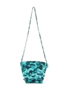 SAINT MXXXXXX X Bape Camouflage-print Bucket Bag - Blue