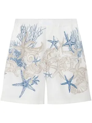 Versace Barocco Sea Cotton Shorts