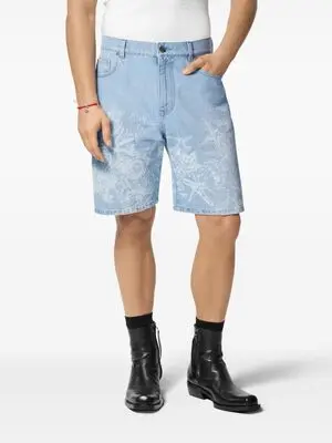 Versace Barocco Sea Denim Shorts