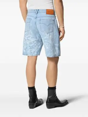 Versace Barocco Sea Denim Shorts