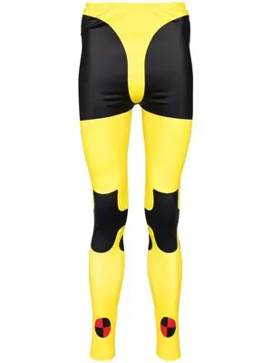 WALTER VAN BEIRENDONCK Dummy Bike Leggings - Yellow