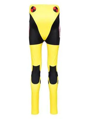 WALTER VAN BEIRENDONCK Dummy Bike Leggings - Yellow