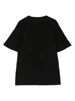 Transit Round-neck Cotton T-shirt - Black