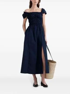 Altuzarra Lily Cotton Midi Dress - Blue