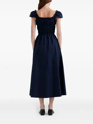 Altuzarra Lily Cotton Midi Dress - Blue