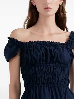 Altuzarra Lily Cotton Midi Dress - Blue