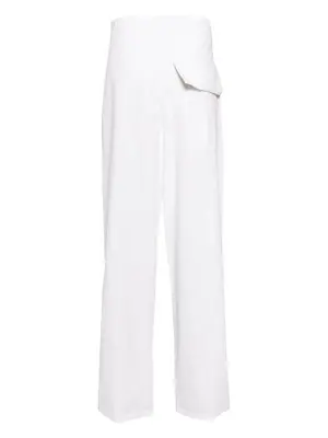 Victoria Beckham Drawstring-waist Cotton Trousers