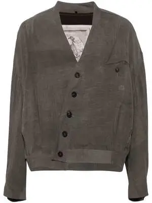 ZIGGY CHEN Asymmetric-fastening Shirt Jacket