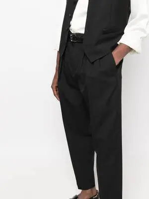 Saint Laurent Wool Tapered Trousers