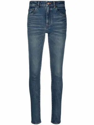 Saint Laurent Whiskered Skinny Jeans