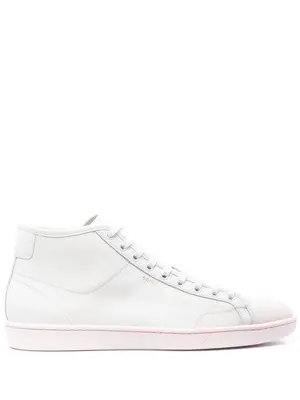 Saint Laurent Logo-stamp High-top Sneakers