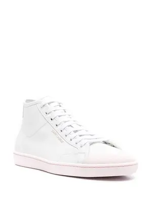 Saint Laurent Logo-stamp High-top Sneakers
