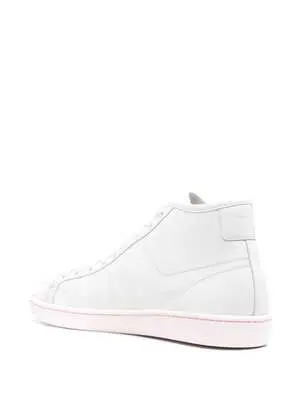 Saint Laurent Logo-stamp High-top Sneakers