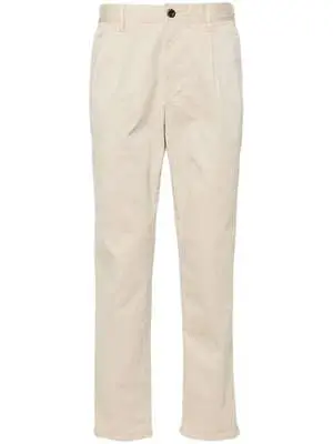 Incotex Tapered-leg Cotton Chino Trousers - Neutrals