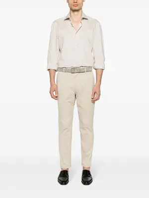 Incotex Tapered-leg Cotton Chino Trousers - Neutrals