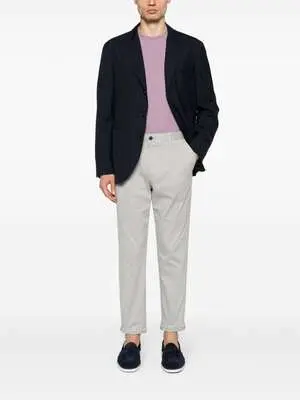 Incotex Tapered-leg Cotton Chino Trousers - Grey
