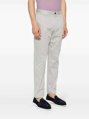 Incotex Tapered-leg Cotton Chino Trousers - Grey