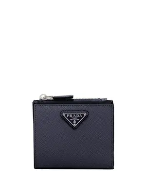 Prada Small Saffiano Leather Wallet - Blue