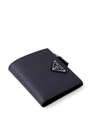 Prada Small Saffiano Leather Wallet - Blue