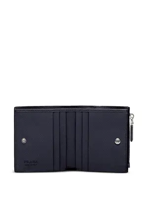 Prada Small Saffiano Leather Wallet - Blue