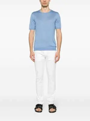 BARBA NAPOLI Fine-knit Silk T-shirt
