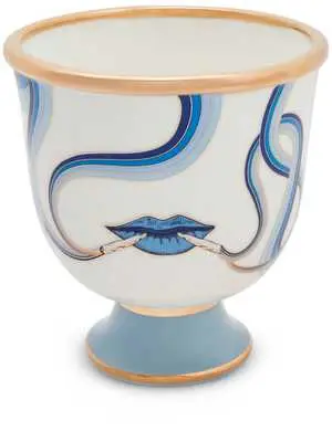 Jonathan Adler Druggist Porcelain Pedestal Bowl - White