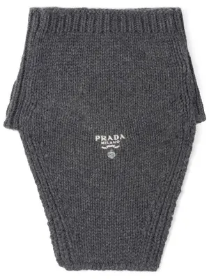 Prada Logo-embroidered Cashmere Dickey