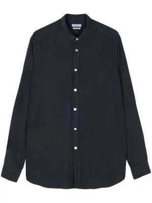 Boglioli Spread-collar Long-sleeve Shirt - Blue